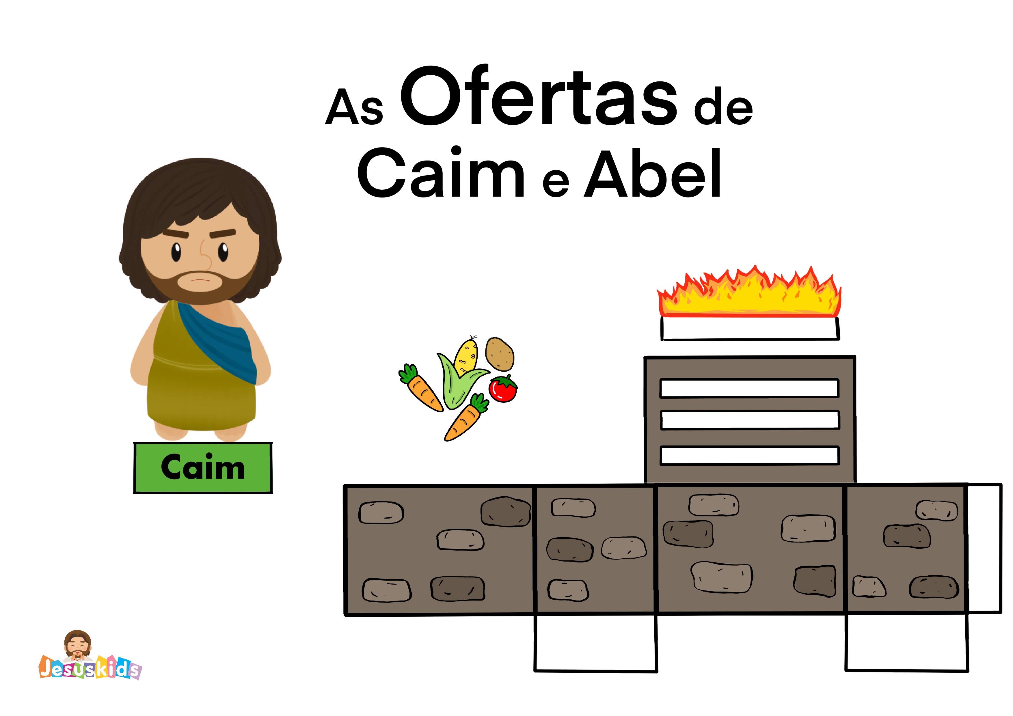 As ofertas de Caim e Abel 02 » Jesus Kids