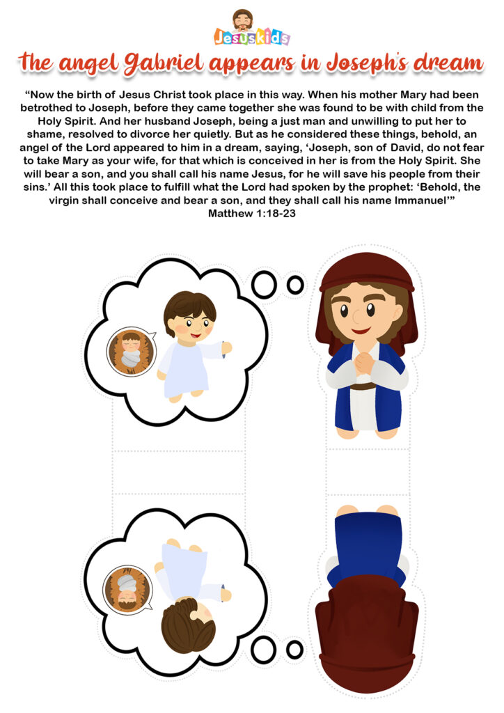 The angel Gabriel appears in Joseph's dream_02 » Jesus Kids