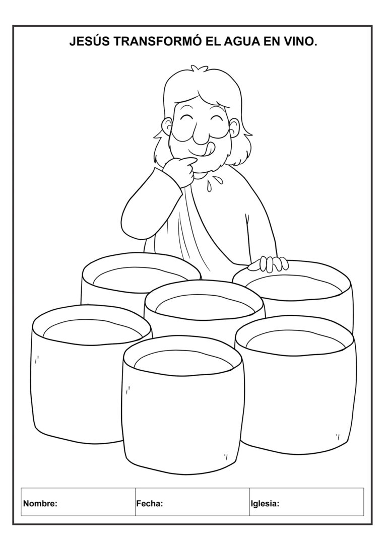 Jesús transformó el agua en vino » Jesus Kids