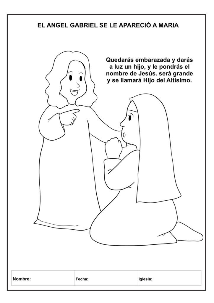 El angel Gabriel se le apareció a Maria » Jesus Kids