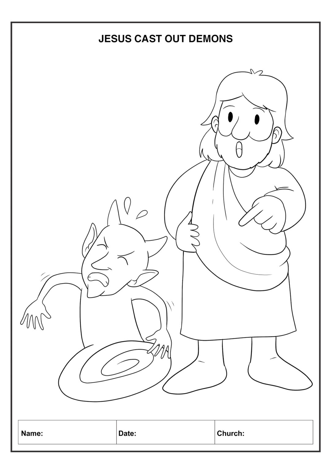 Jesus cast out demons » Jesus Kids