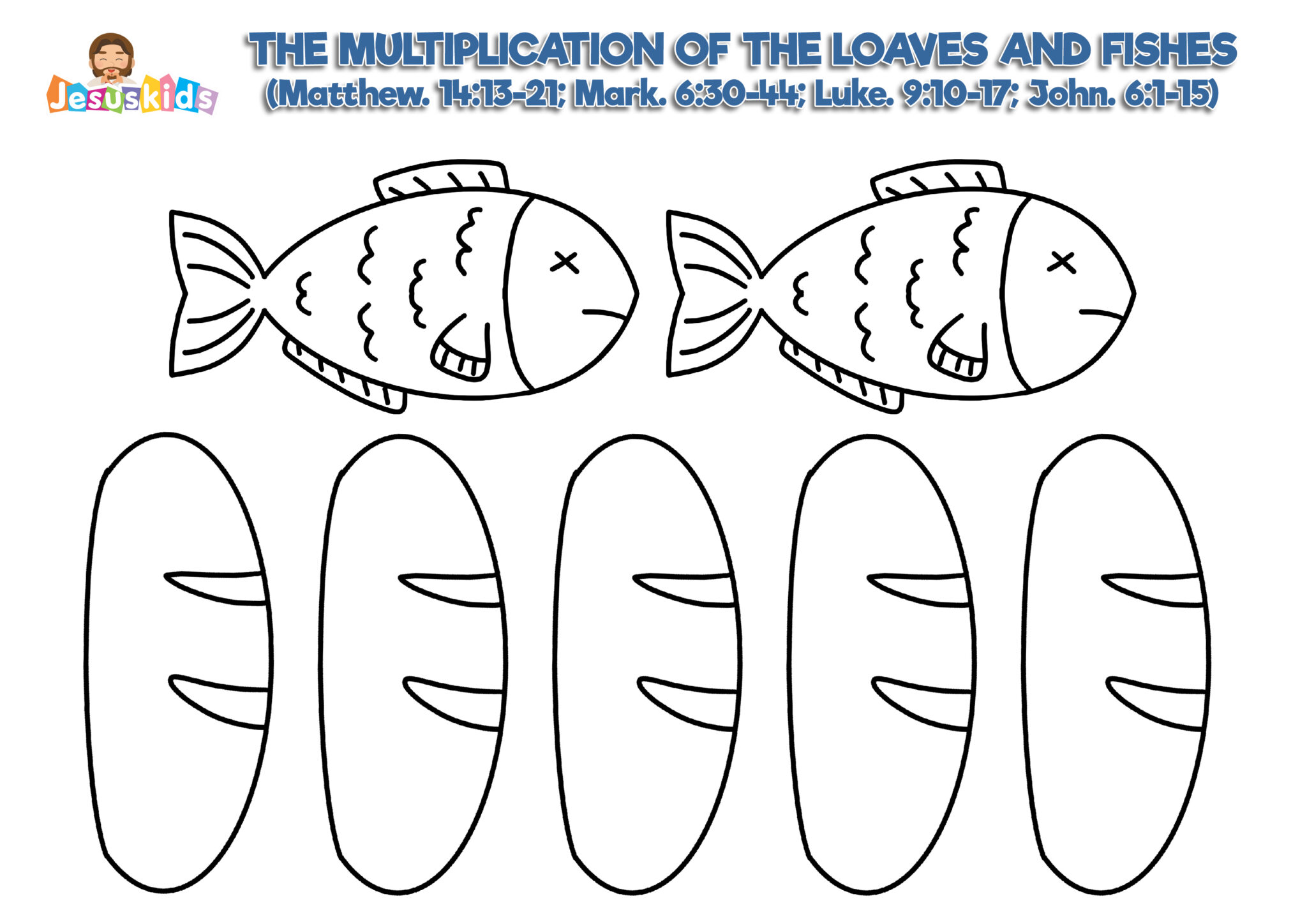 The multiplication of the loaves and fishes_03 » Jesus Kids