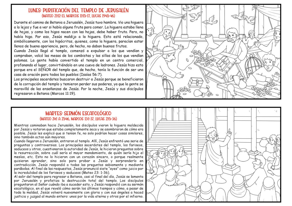 Semana Santa - Folleto para colorear_02 » Jesus Kids