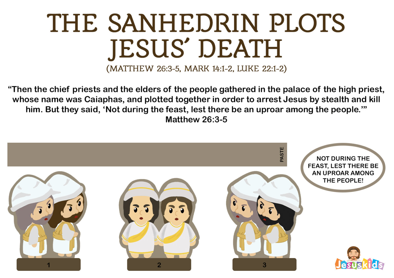 The Sanhedrin plots Jesus´ death_01 » Jesus Kids