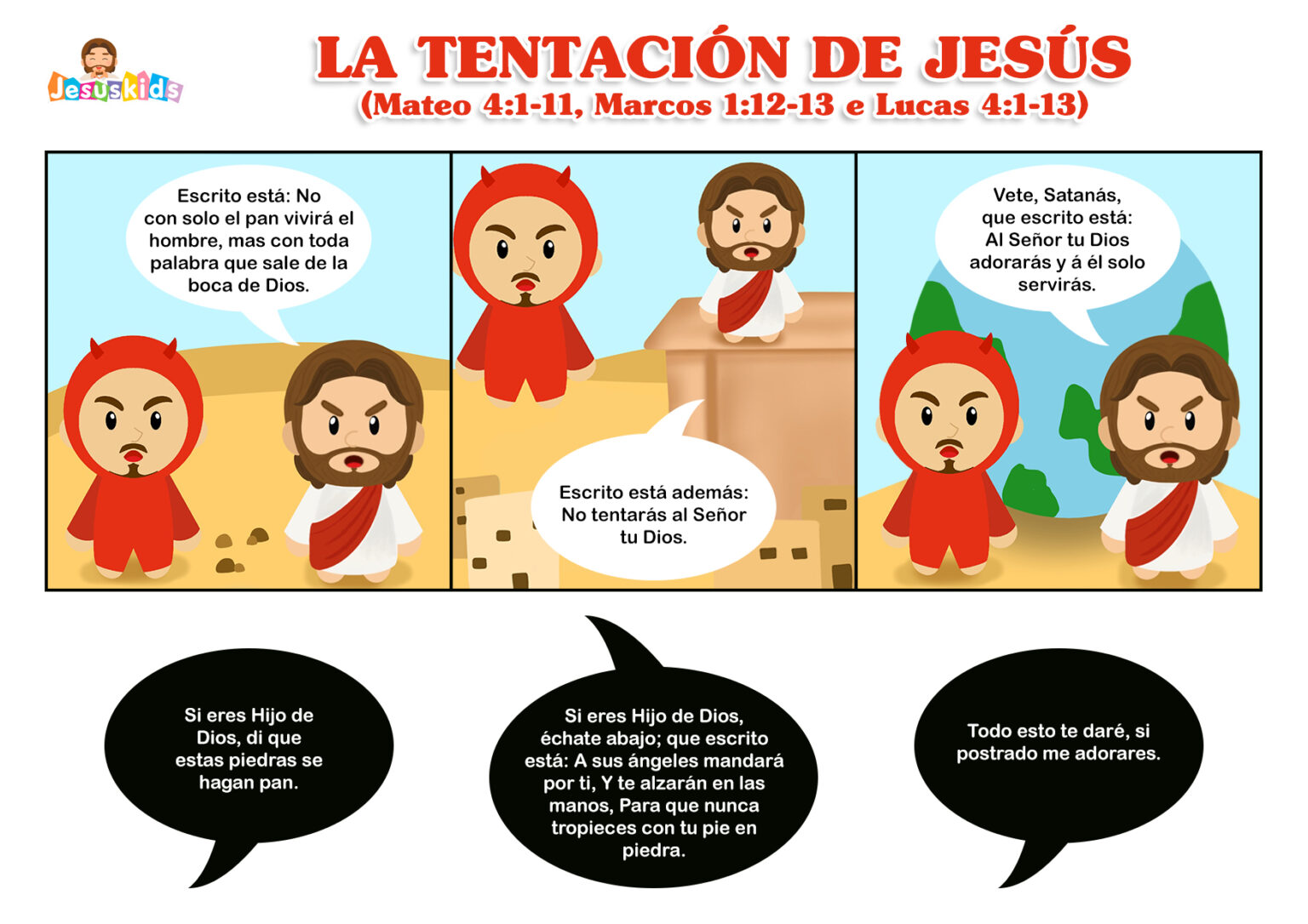 La tentación de Jesús » Jesus Kids La tentación de Jesús » Jesus Kids