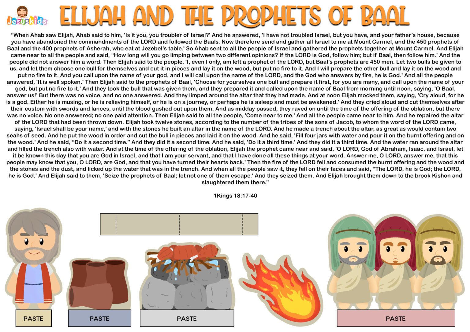 Elijah and the prophets of Baal_01 » Jesus Kids