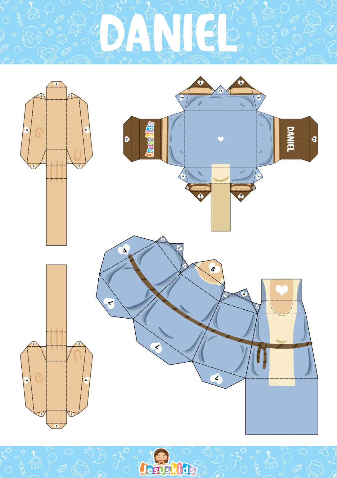 Paper Toy - Daniel_02 » Jesus Kids